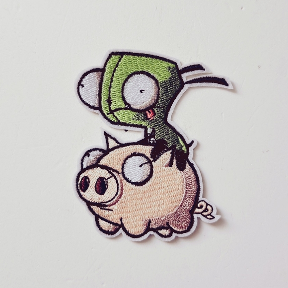 Accessories | 315 Gir Flying On A Pig Iron On Patch | Poshmark